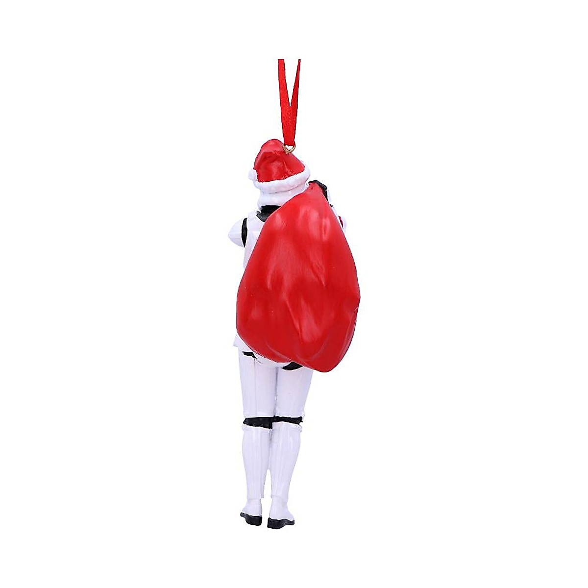 Nemesis Now Stormtrooper Santa Sack Hanging Ornament 13cm, Resin, White, Officially Licensed Stormtrooper Merchandise, Christmas Decoration, Cast in The Finest Resin, Expertly Hand-Painted
