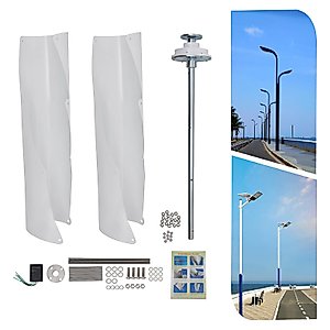 Wind Turbine Generator Kit 400W 12V Wind Generator Vertical Helix Wind Power Kit With Charge Controller Wind Power Kit For Marine RV Home, Windmill Generator Suit Hybrid Solar Wind System US Stock