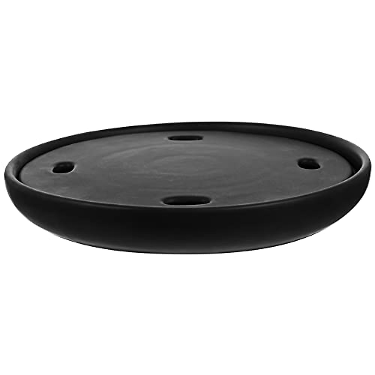 Hemoton Sushi Saucer Tray Sushi Sashimi Serving Plate Porcelain Serving Platters Dry Ice Food Tray for Wedding Party Dessert Sushi and Appetizers Black Dessert Plates