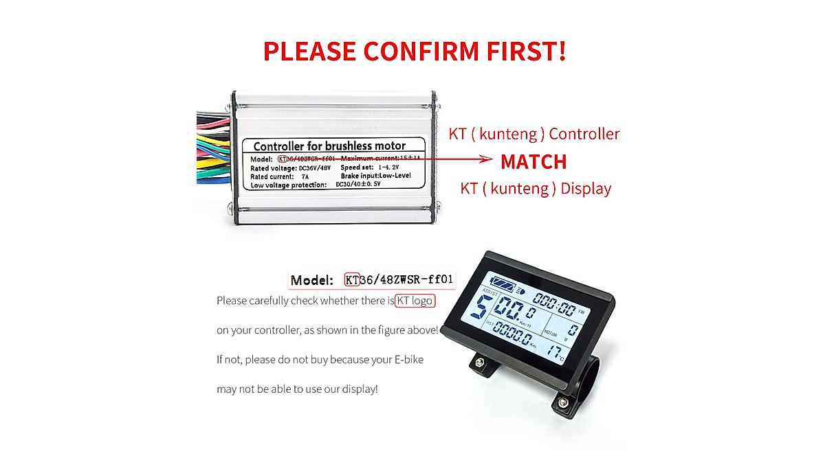 SPOECRTN E-Bike LCD3 Display - Waterproof & Smart