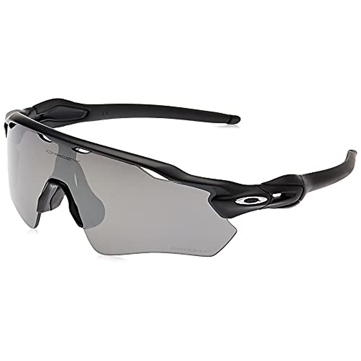 Oakley Men's OO9208 Radar EV Path Rectangular Sunglasses, Matte Black/Prizm Black Polarized, 38 mm