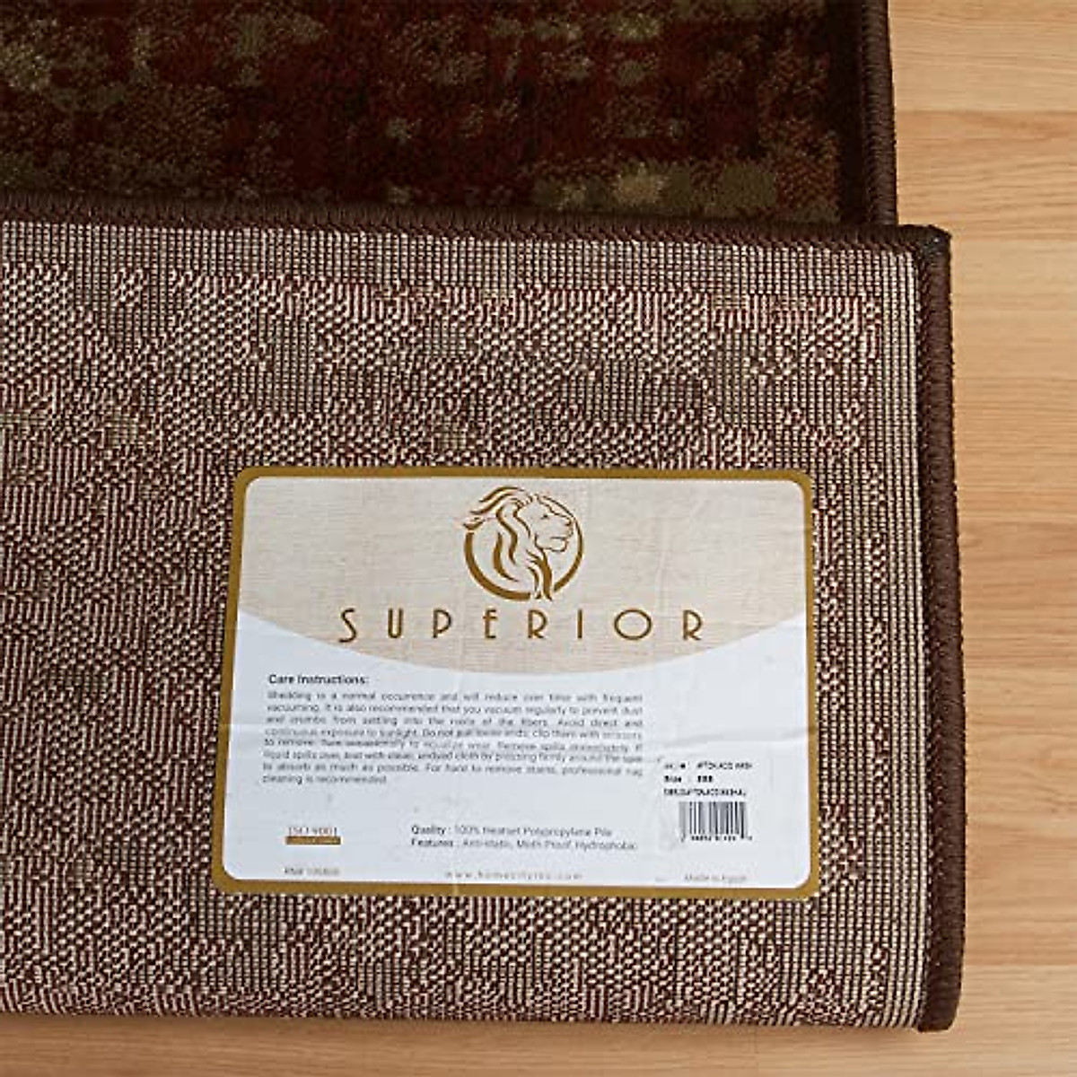 BNM Small Indoor Area Rug, Perfect for Living Room, Entryway, Basement, Bedroom, Kitchen, Office, Modern Floor Cover, Jute Backing, Acid Wash Abstract Indoor Area Rug, 4' x 6', Auburn