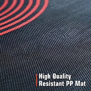 Pelpo 38"/40"/45" Folding Mini Trampoline,Exercise Trampoline with Adjustable Foam Handle, Rebounder Trampoline for Adults Fitness, Indoor Trampoline for Bounce Workout Max Load 330lbs, Black