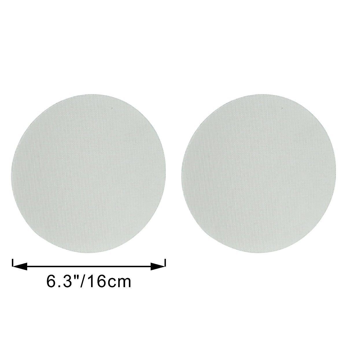 Kiven Led Light Cover,Light Blocking Stickers, 6.3in in Dia, Beige Fabric, LED Light Dimming Sticker for Recessed Light/Can Light, LED Spotlight, Ceiling Light, Downlight