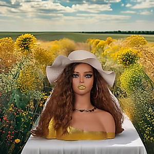 L7 MANNEQUIN Lifesize Mannequin Head Wigs Earrings Jewelry Display Model Head with Evening Dress Painting Model Head with Hand Shoulder Bust Stand