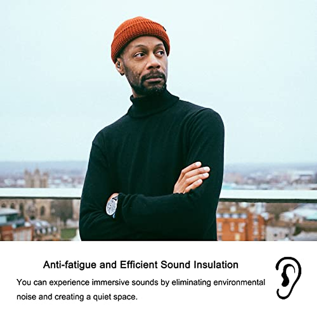 okcsc MMCX Cable with 10mm Dynamic Drive Earbuds HiFi Stereo in-Ear Earbuds