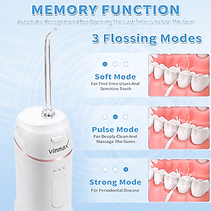 Water Flosser，Vinmax Portable Cordless