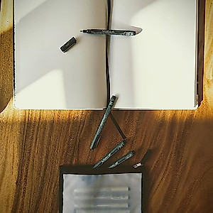 rezip 2-Pack Medium Size Storage Bags | Zippered, Reusable Bags for Travel & Household Storage | BPA-Free, Food Grade, Machine Washable (Black)