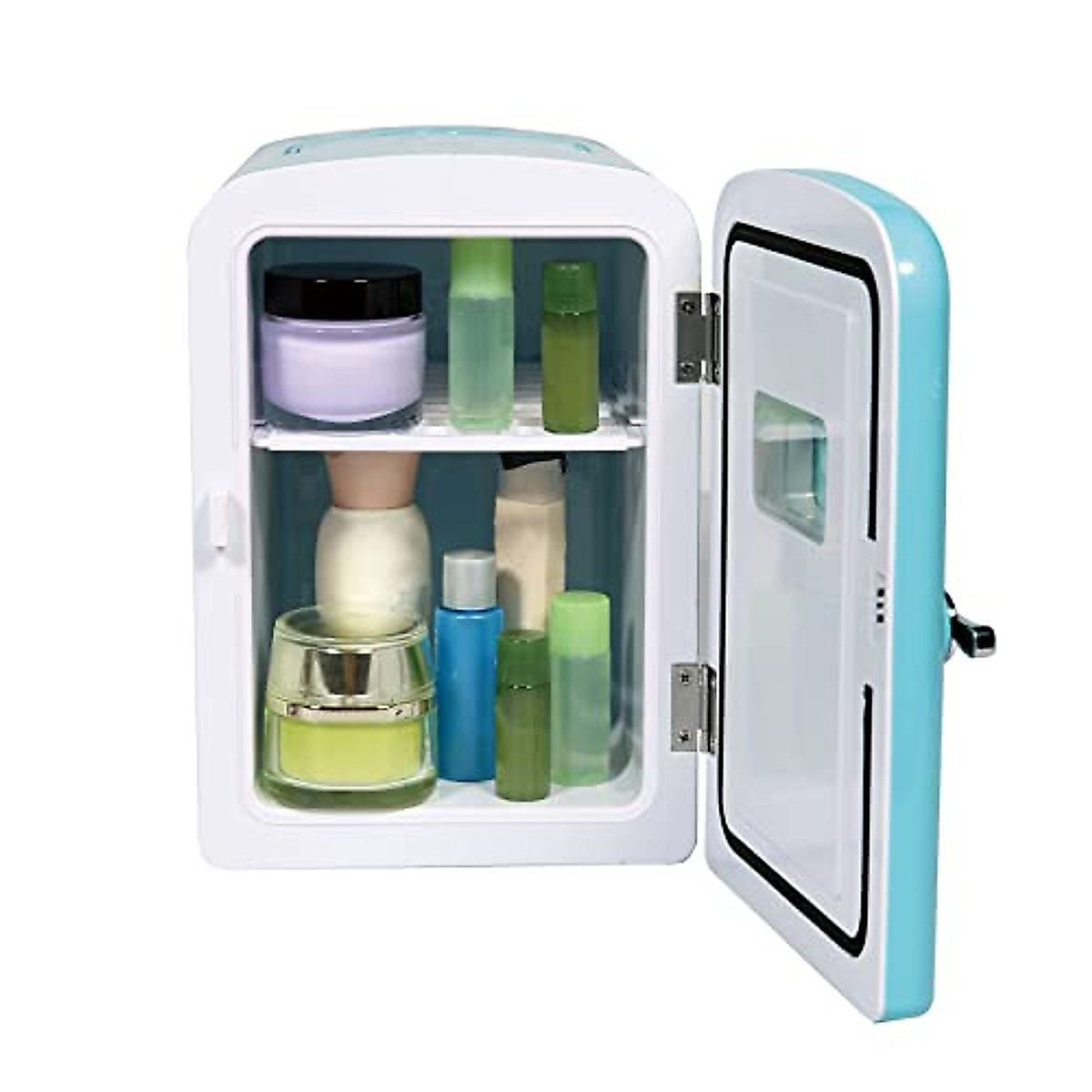 Frigidaire EFMIS175-BLUE Portable Mini Fridge-Retro Extra Large 9-Can Travel Compact Refrigerator, Blue, 6 Liters