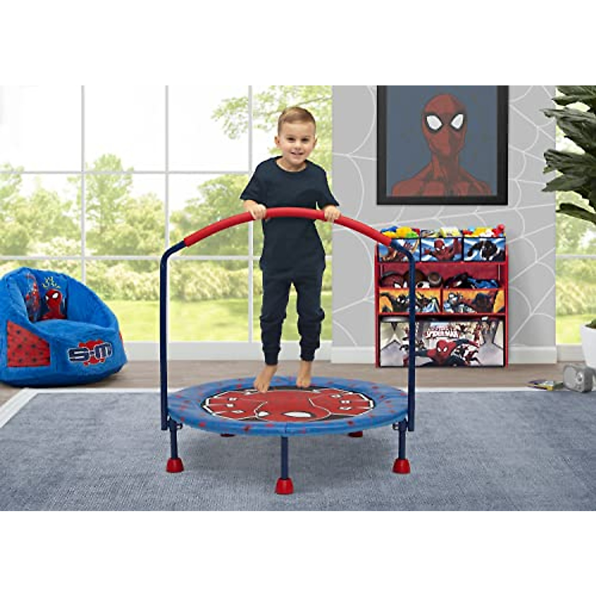 Delta Children 3-Foot Trampoline for Spider-Man Toddlers and Kids