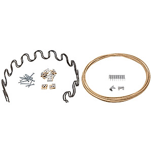 House2Home 27" Couch Spring Repair Kit to Fix Sofa Support for Sagging Cushions - Includes 2pk of Springs, Upholstery Spring Clips, Seat Spring Stay Wire, Screws, and Installation Instructions