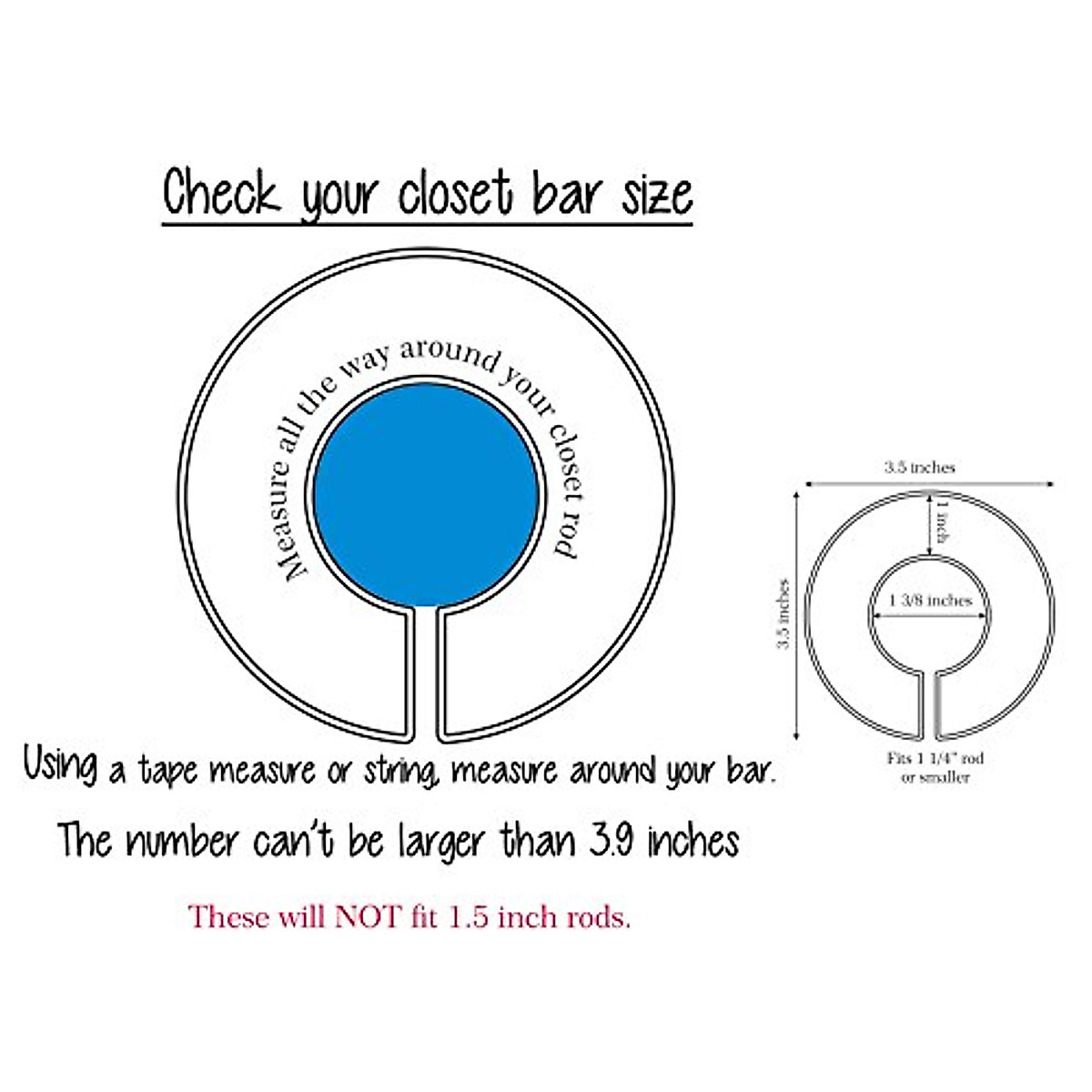 Mumsy Goose Nursery Closet Dividers, Choose Your Sizes Closet Organizers, Baby Boy Clothes Sizers