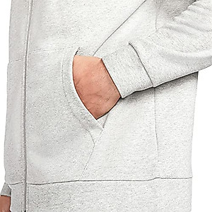 Nike Men Dri-FIT Full-Zip Training Hoodie (as1, alpha, xx_l, regular, regular, Dark Grey Heather/Black)