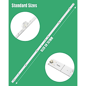 LED Backlight Strips Fit for Hisense SVH750A76 HD750S3U81-TAB1 CRH-BX75S3U813030T14069B8-REV1.3 Replace SVH750A76 75H6570G 75R6E3 75H6510G 75E3D 75A6G, 14 Pcs