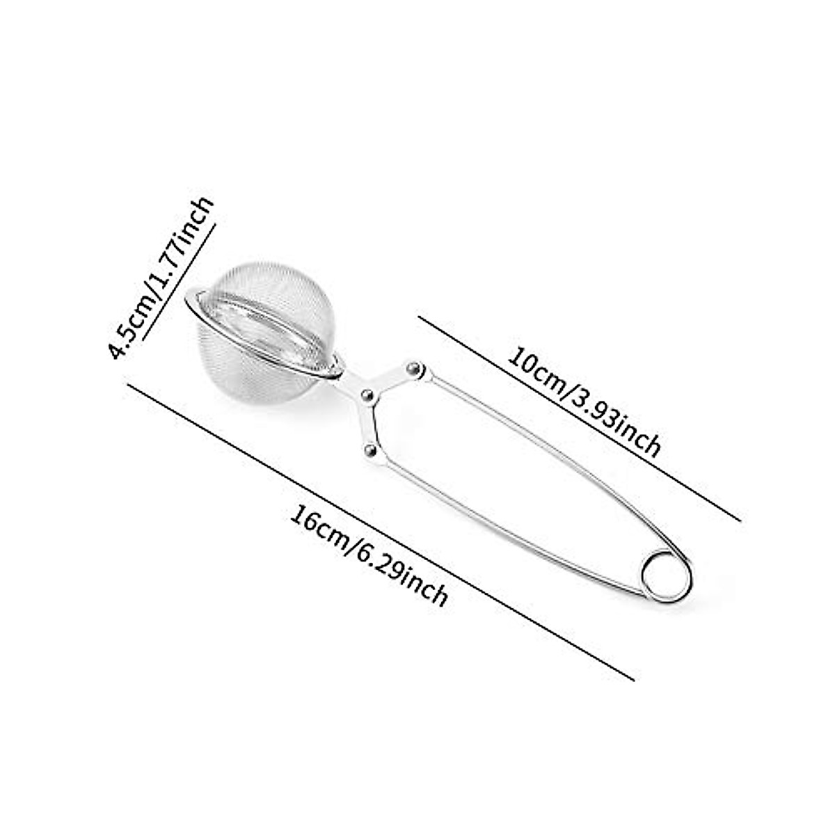 LaXon Tea Ball Strainers,Snap Ball Tea Strainer, Material Snap Ball Tea Strainer with Handle, Use for Making Tea, Stewing, Decocting Medicinal Herbs