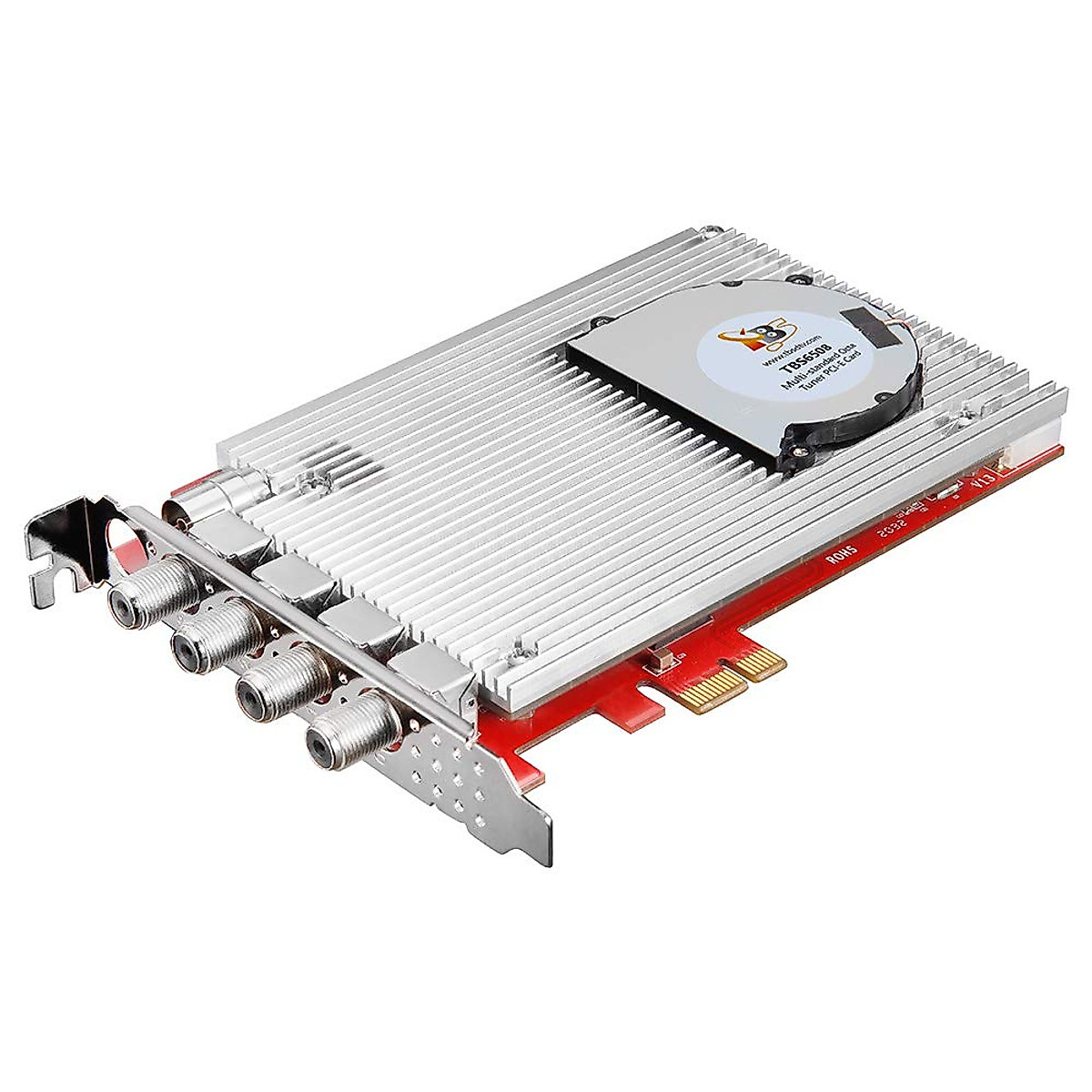 TBS6508 DVB-S2X / S2 / S / T2 / T / C2 / C Multi-standard Octa Tuner PCIe Card