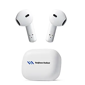 Headphones Headband Wireless Headphones with Mic and Wireless Charging Case 10H Playback Waterproof True Wireless Earbuds LED Power Display Stereo Earphones, Headset for Sport Workout