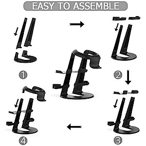 IOVROIGO VR Stand,Headset Display Holder and Controller Mount Station for Oculus Quest, Rift or Rift S Headset and Touch Controllers