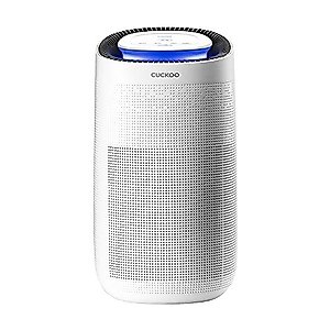 Cuckoo CAC-J1510FW 3-in-1 Air Purifier with H13 True Hepa Filter, UVC- Light, Remove Airborne Particles, Medium to Large Rooms, White