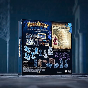 HeroQuest Rise of The Dread Moon Quest Pack, Requires HeroQuest Game System to Play, Roleplaying Games for 2-5 Players, Ages 14+