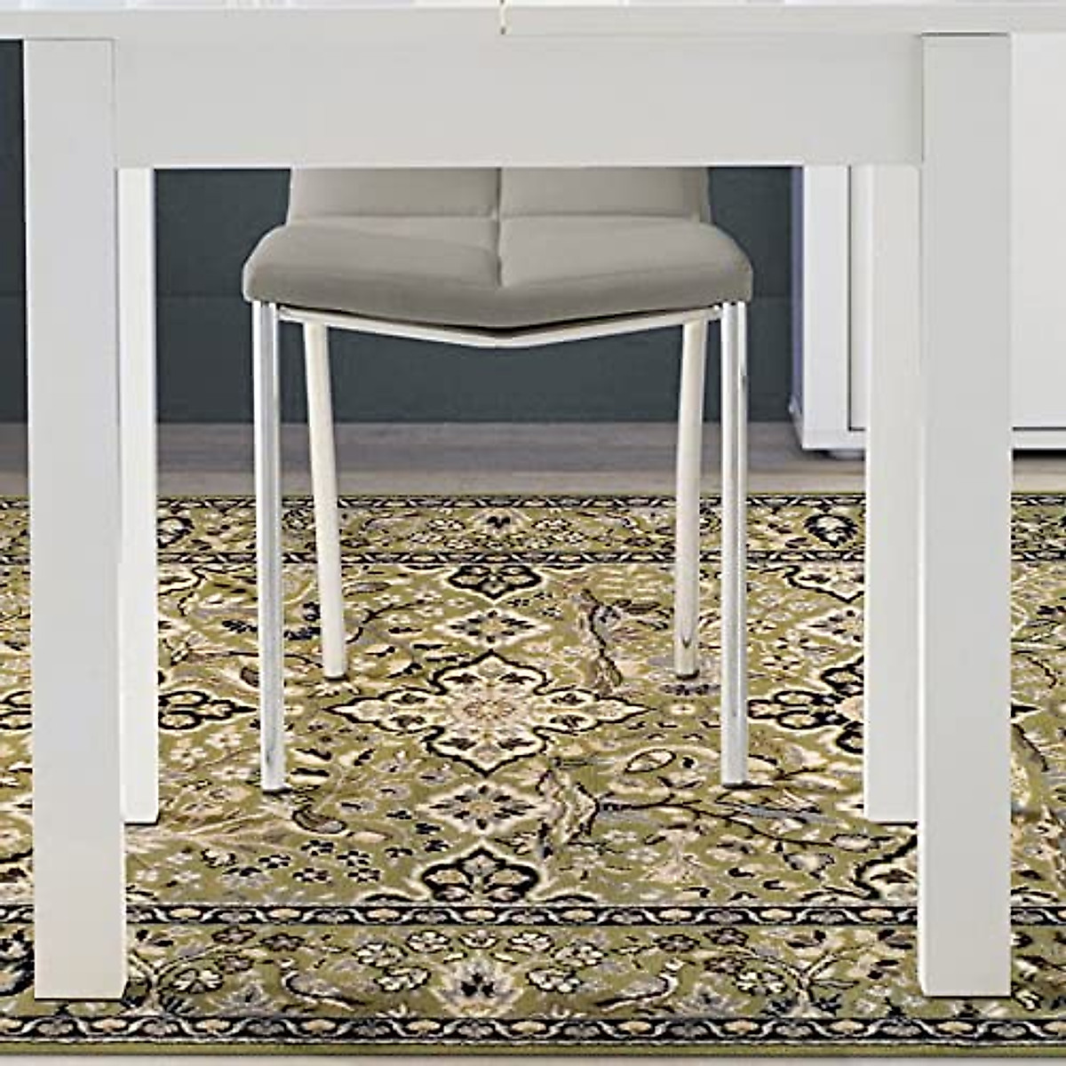 SUPERIOR Radcliffe Collection Area Rug, 8mm Pile Height with Jute Backing, Traditional European Tapestry Design, Fashionable and Affordable Woven Rugs - 8' x 10'