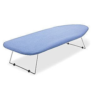 Whitmor Tabletop Ironing Board - Scorch Resistant Cover - Blue
