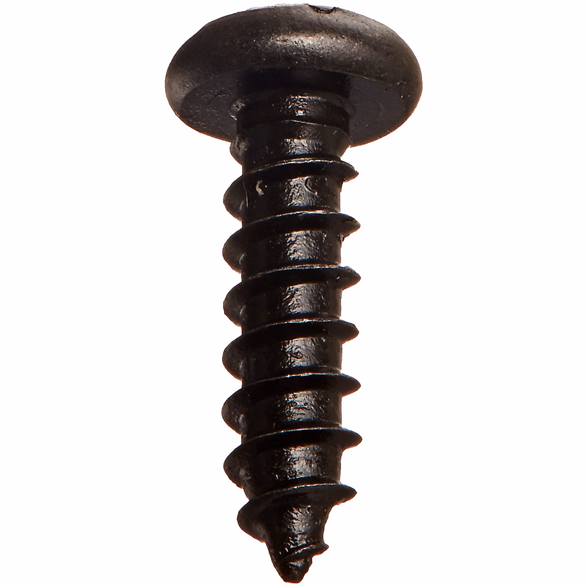 Small Parts 0608APPB Steel Sheet Metal Screw, Black Oxide Finish, Pan Head, Phillips Drive, Type A, #6-18 Thread Size, 1/2" Length (Pack of 100)