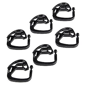 Mtsooning 50PCS Shade Cloth Clips, Black Net Clip Hooks, Universial Plastic Clamps for Sun Shade Net/Anti-Bird Net/Garden Net/Rope/Canopy
