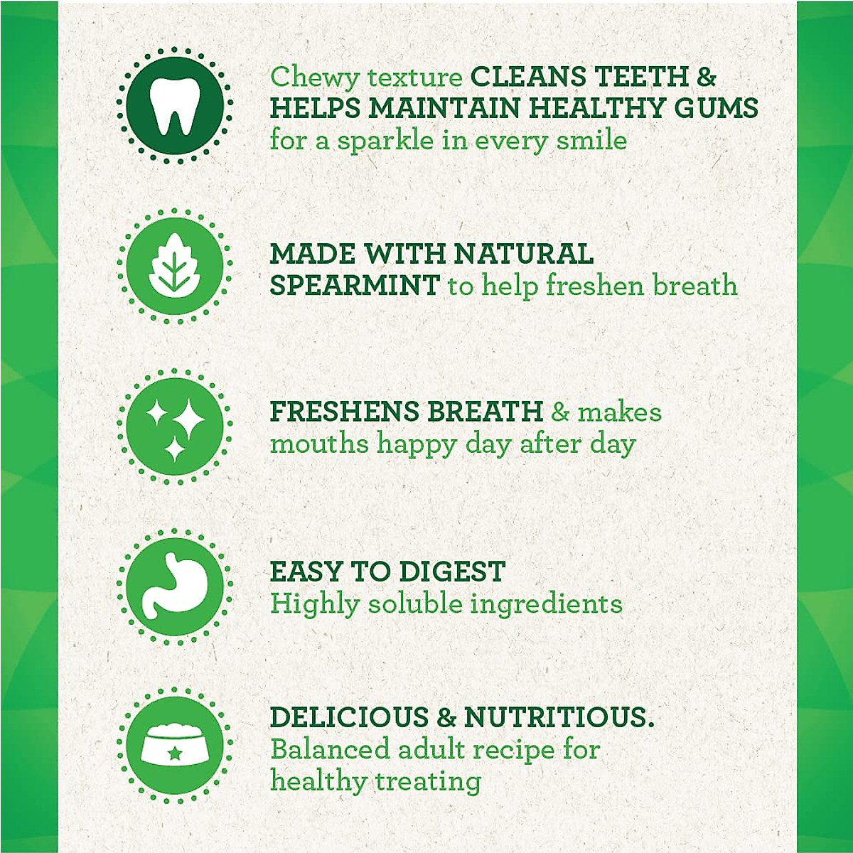 Greenies Large Natural Dental Care Dog Treats Fresh Flavor, 12 oz. Pack (8 Treats)