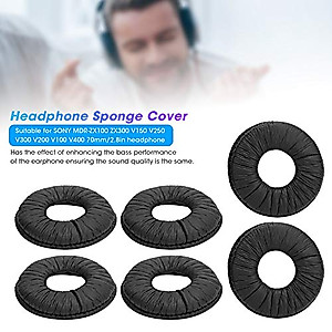 Lazmin112 3 Pairs Ear Pads, Replacement Headset Cushion Cover Fit for Sony MDR‑ZX100 ZX300 V150 V250 Headphone