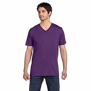 Bella + Canvas Unisex Jersey Short-Sleeve V-Neck T-Shirt 2XL TEAM PURPLE