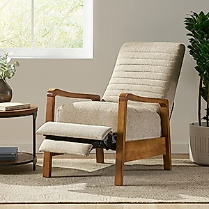 Christopher Knight Home Munro Recliner, Sand + Teak