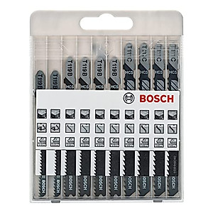 Bosch 2607010629 Jigsaw Blade-Set "x-Pro Line" For Wood 10 Pcs
