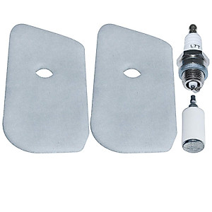 AUMEL 530150253 Air Fuel Filter w/Spark Plug Kit for Husqvarna 124L 125L 125C 125R 125RJ 128L 128LD 128LDX 128C 128CD 128R String Trimmer