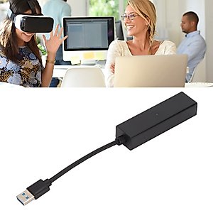 Septpenta VR Conversion Cable, Stable VR Cable Connection, ABS Housing Interface Oxidation Resistant, LED Indicator Design, Compact Design for PS Console to Play VR Games