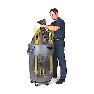 Rubbermaid Commercial Brute® Trash Can Lid, White, 55 Gallon, FG265400YEL