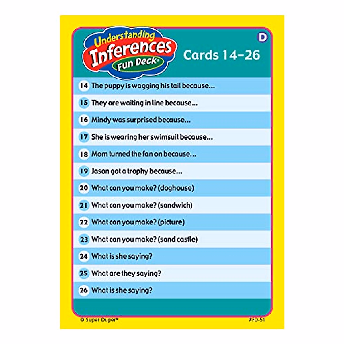 Super Duper Publications | Clues for Critical Thinking Secret Decoder Fun Deck | Understanding Inferences Flash Cards | Problem Solving and Reasoning Skills Bundle | Educational Learning Materials