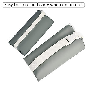 YaKuss Wet Dry Bags for Baby Cloth Diapers, Waterproof Reusable with Two Zippered Pockets and Stroller Strap Travel Beach Pool Yoga Gym Bag for Swimsuits, Soiled Baby Item & Wet Clothes -Grey, S