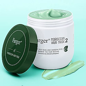 Farger Argan Oil Hair Mask, Intensive Moisturizing Conditioner Mask Hydrating Hair Mask Treatment For Dry Hair Vitamins For Repair & Nourishment 17.6 oz