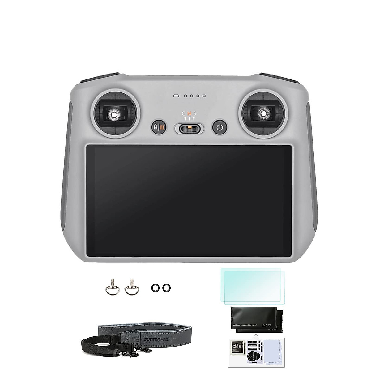 Original RC Controller - High-performance remote control for DJI Mavic 3 and DJI Mini 3 Pro, O3+ image transmission support, transmission distance up to 15 km, with Lanyard and screen tempered film