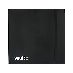 Vault X Binder - 12 Pocket Trading Card Album Folder - 480 Side Loading Pocket Binder for TCG (Black)