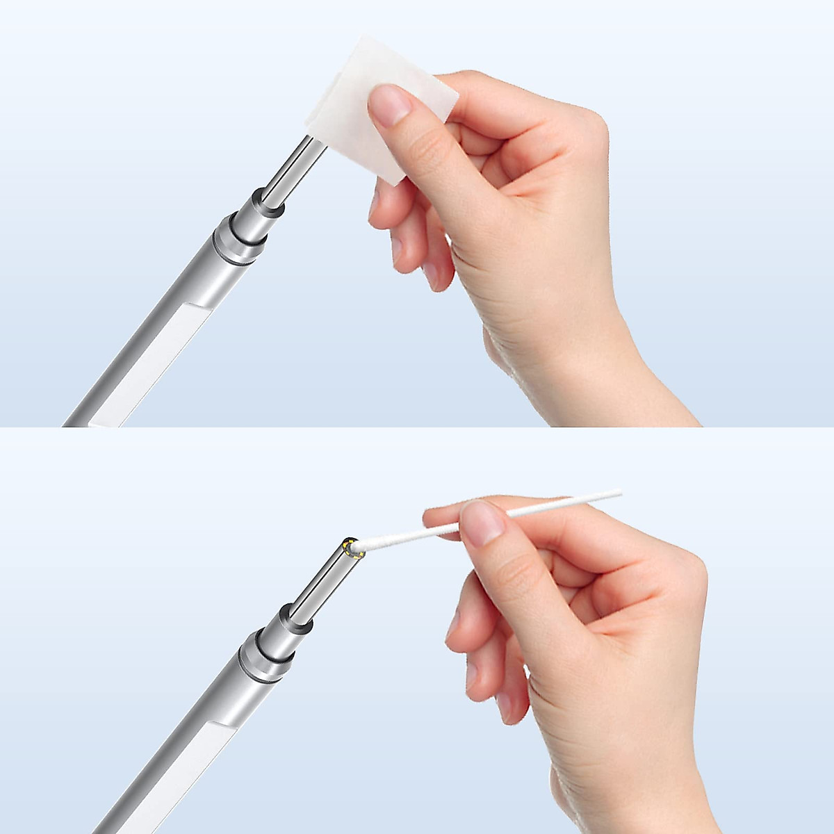 ScopeAround Ear Spoon with Ear Camera Otoscope Accessories, Compatible with Digital Otoscope, Includes 9 Speculums, 4 Ear Picks, and 1 Pack of Q-Tips, Lens Diameter: 3.9mm