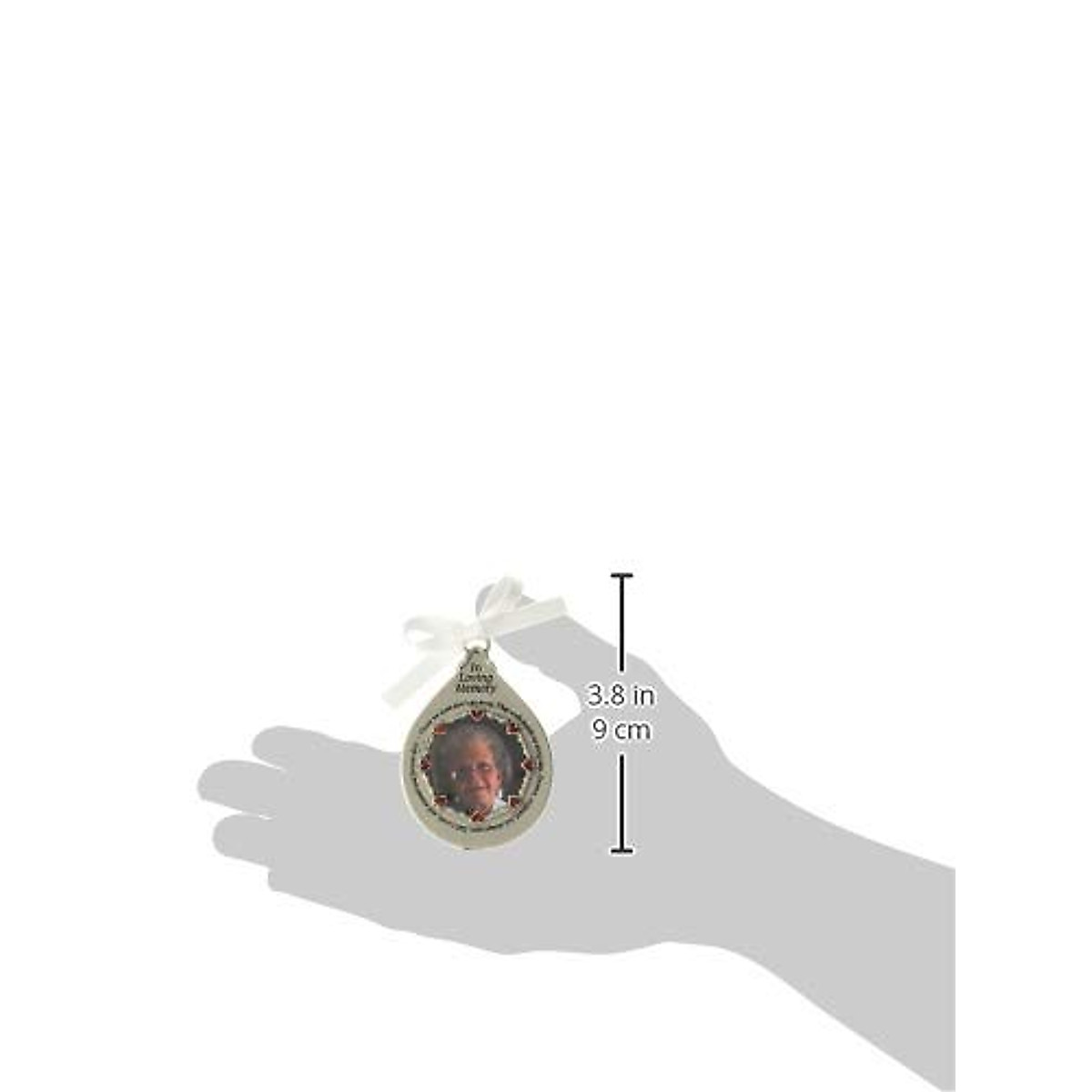 Cathedral Art Memorial Photo Frame Ornament - In Loving Memory, Memorial Christmas Ornaments, 1 1/2-Inch Photo, by Abbey & CA Gift