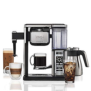 Ninja Coffee Bar Auto-iQ Programmable Coffee Maker with 6 Brew Sizes, 5 Brew Options, Milk Frother, Removable Water Reservoir, Stainless Carafe (CF097)