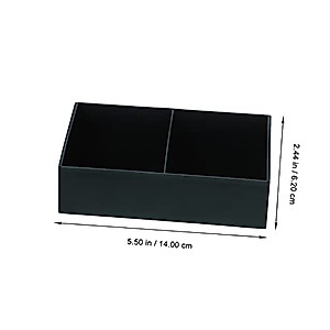 RUNROTOO Toiletry Containers Desktop Storage Box Makeup Organizer Box Tea Bag Organizer Coffee Bar Accessories Organizer Coffee Cup Holder Countertop Makeup Organizer Sugar Packet Organizer