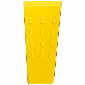 Parts 4 Outdoor 4Pk 5.5" Tree Felling Wedge with Spikes Made in The USA Logging Equipment (Yellow)