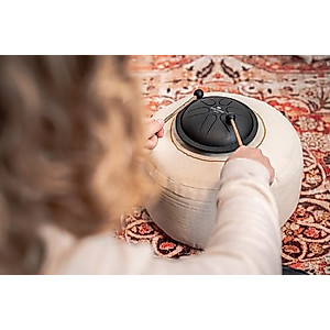 Meinl Sonic Energy Mini Steel Tongue Drum 6 Notes 6" with Mallets, Bag — Sound Healing Instrument for Musical Education, Meditation, ASMR, Yoga