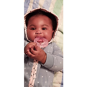 Dream Baby Teething Teether Toy Clean Quality Made USA Food Grade Silicone Soothe Babies Inflamed Gums BPA Free Pain Relief Non-Toxic, Includes 3 Items