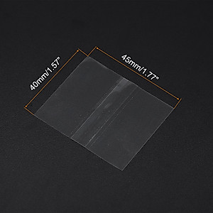 PATIKIL 45x40mm Perforated Shrink Bands, 250 Pack PVC Heat Shrink Wrap Band Fits Cap Diameter 0.87 to 1.06 Inch for Jars Cans, Clear