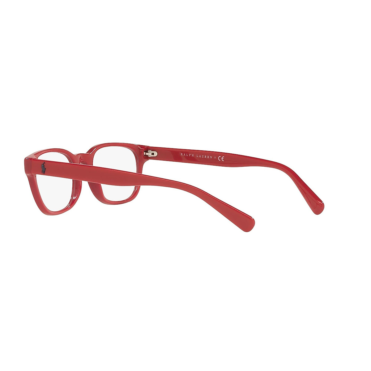 Polo Ralph Lauren Men's PH2244 Round Prescription Eyewear Frames, Shiny Red/Demo Lens, 54 mm